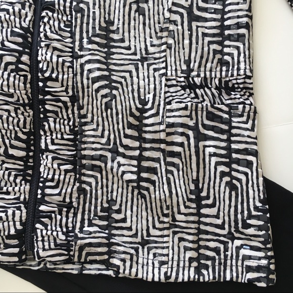 Toni Morgan | Jackets & Coats | Toni Morgan Blackwhite Zip Jacket Sz S ...